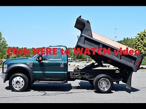 CLEAN 2008 Ford F 550 Dump Truck 6.4L Powerstroke Diesel