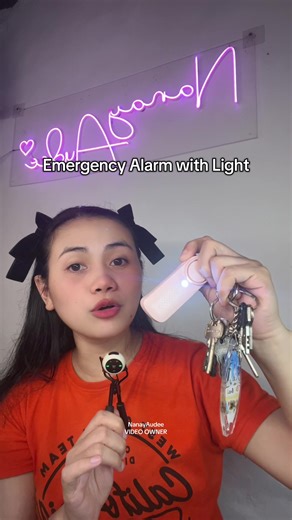 Emergency Alarm with Light: Keychain Safety Device