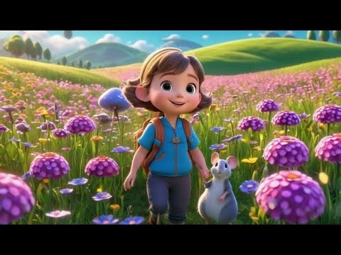 Hickory Dickory Dock Mouse Discovers the Meadow | English Nursery Rhyme | Kids Songs | Baby