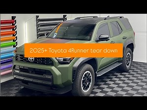 2025+ Toyota 4Runner full tear down | door panels, handles, mirrors, fenders, roof rails removal