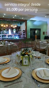 Organizacion integral para bodas, xv años, fiesta de graduación, cumpleaños, cenas ,etc. Servicio integral desde 85.000 por persona. Reservando hasta el viernes 28 de febrero tendrás obsequios a elección en tus paquetes integrales. ( promo en base a 150 personas válido para eventos dentro de Asunción y gran Asunción, en cualquier mes del 2025/2026) te vas a perder esta súper promoción? Apurate que es por tiempo limitado, no te quedes sin agendar tu fecha... Consulta sin compromiso al whatsapp ht