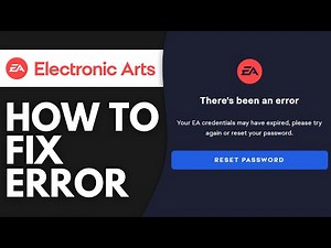 How To Fix EA Your Credentials Have Expired 2024