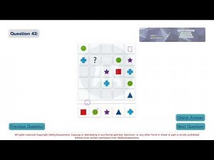 Q42 EXPLAINED Practice eBooklet | Shape Sudoku - AON cut-e Scales - Deductive Logical Thinking lst