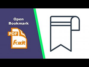 How to View and Navigate Bookmarks in a PDF File in Foxit PDF Editor