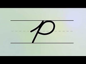 Cursive Writing – Capital Letter P | For Beginners Handwriting | Uppercase