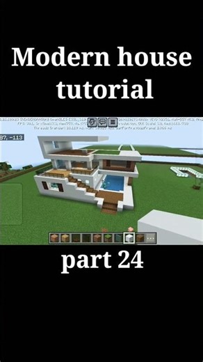 Minecraft Modern house tutorial part 24#shortvideo# like and subscribe ❤️💗