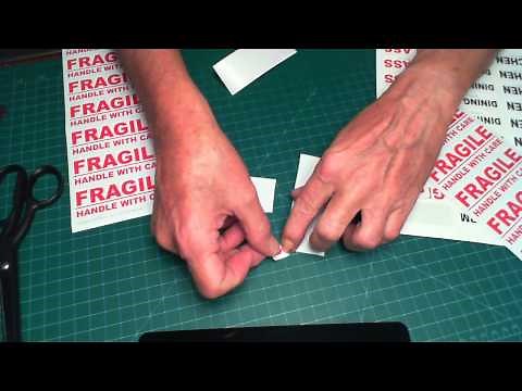 How to Remove Backing Sheet from Label Paper