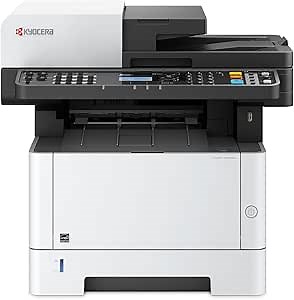 Kyocera ECOSYS M2040dn Monochrome Multifunctional Laser Printer (Print/Copy/Scan), 42ppm, Up to Fine 1200 dpi, Duplex, Mobile Print, 5 Line LCD Screen w/Hard Key Panel, Gigabit Ethernet, USB, 512 MB