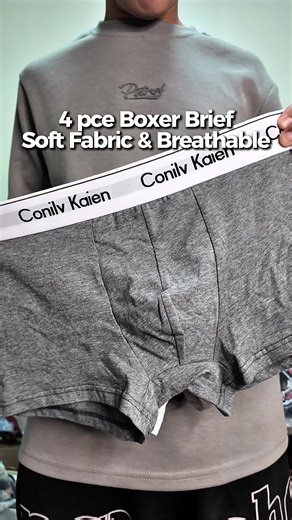 Comfortable and Breathable 4 Pack Boxer Briefs