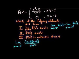 CLEP Calculus: Limits and Continuity