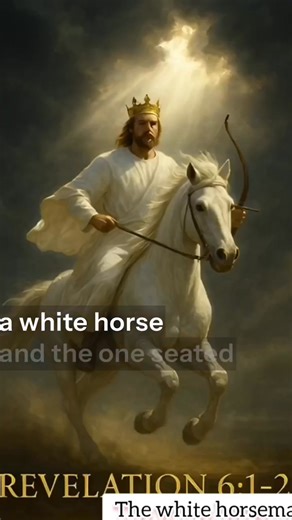 The white horseman of Revelation chapter 6 represents Jesus Christ. The white horse stands for righteousness and truth. He carries a bow and is given a crown, showing that he has been made a king and goes out conquering inorder to defeat all of God's enemies. ‎This ride began in 1914 when Jehovah the ancient of days enthroned Jesus as King in heaven [Daniel 7:13-14]. Since then, he has been riding forth to spread truth, gather loyal followers, and carry out God’s purpose. His ride will end when 