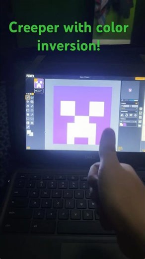 Making a creeper with color inversion!