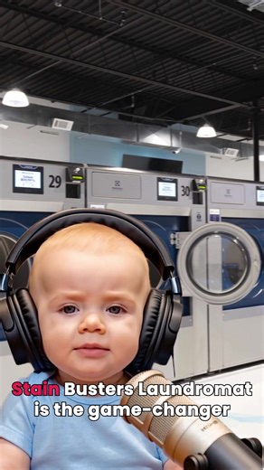 Laundry day just got a glow-up! 😎 Fast spin, faster drying. Get clean in a flash & reclaim your day! 🕒✨ #stainbusterslaundromat #QuickClean #laundryhack