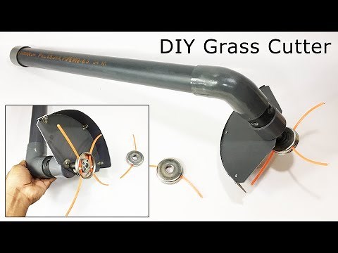 how to make a powerful grass cutter trimmer at home (DIY brush cutter)