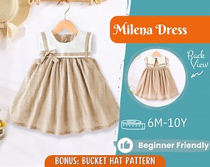 Dress Sewing Pattern for Kids, Dress Pattern, Kids Pattern, Summer Dress Pattern, Beginner Pattern, Sewing Pattern Toddlers, Baby Pattern - Etsy