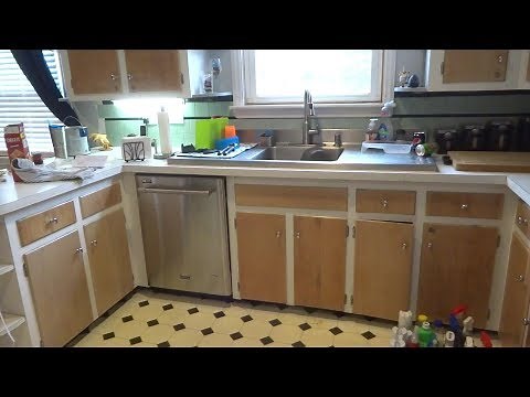 replace kitchen faucet & reinstall dishwasher