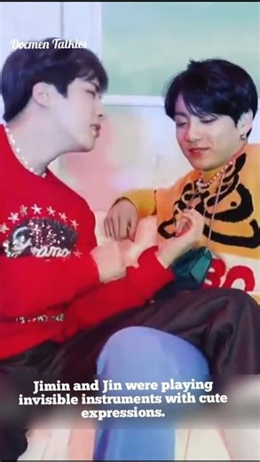 Jimin & Jin’s Cute Invisible Instrument Performance 🎶 | BTS Adorable Recap #bts #jimin #jin #kpop