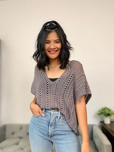 Crochet Pattern: Crochet Summer Top Pattern PDF File and Video Tutorial for Us Women's Sizes XS - XXL, Crochet Summer Blouse, Crochet Top - Etsy