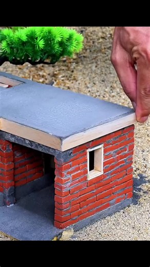 Mini Building on Instagram: "Do you want to own a set of such miniature buildings? #DIY #HouseBuilding #MiniatureModel #Handmade""