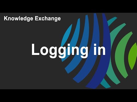 Knowledge Exchange: Logging in