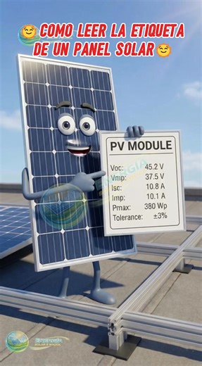 ⚠️ La mayoría compra paneles solares… pero NO sabe leer la etiqueta técnica. Y ahí está toda la información importante. Voc Vmp Isc Imp Potencia nominal (Wp) Tolerancia Si no entiendes estos datos, puedes cometer errores graves en el diseño del sistema ⚡ Un panel no se instala “a ojo”. Se calcula. Se dimensiona. Se diseña correctamente. Porque no es lo mismo 550W en papel… que 550W mal conectados. Aprende a leer la ficha técnica y empieza a diseñar como un profesional 🔧☀️ Sobre que te gustaria 