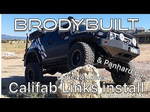 Toyota FJ Rear Links Install and Brake Job
