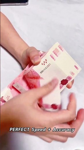 Finger Dance on a Stack of Cash💵 Bank Teller’s FAST Money Skills!