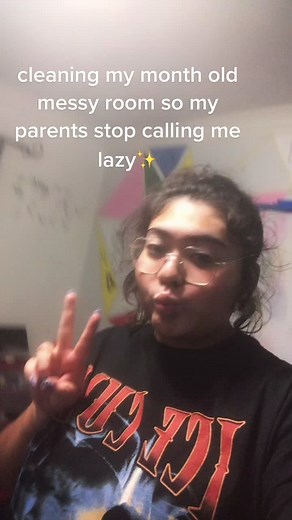 hopefully their proud 🥴 #fyp #messyroom #tired #cleaning #room #nonbinary