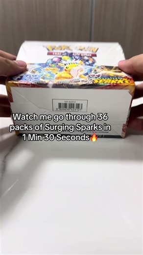 Opening 36 Surging Sparks Pokemon Booster Packs Fast