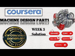 COURSERA QUIZ ANSWERS NEW 2020 | Machine Design Part 1 Week 5 Comprehensive Quiz Solutions Coursera