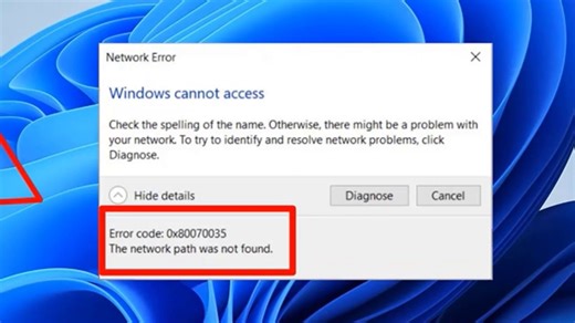 🛠️ How to Fix Error Code 0x80070035 "The Network Path Was Not Found" in Windows 11/10 | 3 Easy Metho