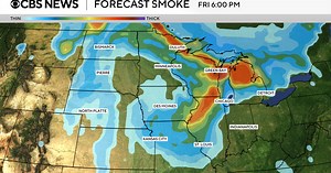 Scattered strong storms, Canadian wildfire smoke coming for Chicago Friday
