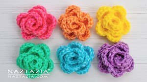 Crochet Rose Flower Pattern