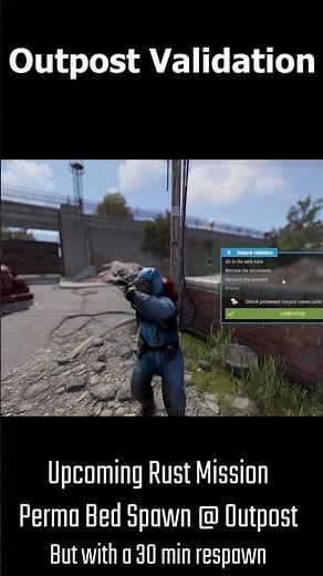 Rust Outpost Validation Mission (Perma Bed @ Outpost) #rust #rustgame