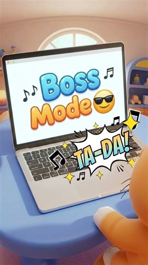 Funny Animation Short | Cat in Boss Mode 😎🐱💻 | Kids Cartoon