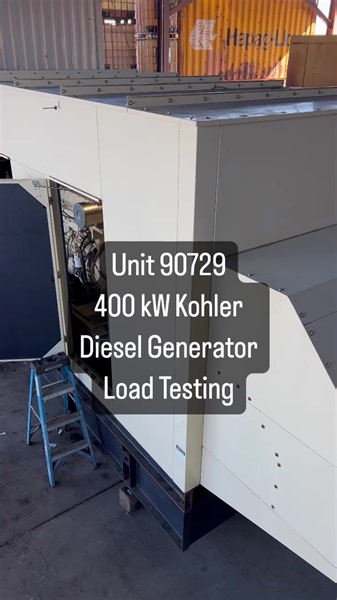1.9K views · 43 reactions | Our Colorado technicians run a load test on a 400 kW Kohler diesel unit that just arrived. See the listing at https://ow.ly/htv850QAErv. For you engine buffs, who can tell me the make? #dieselpower #dieselgenerator #kohler #loadtest #voltage #amps #power | Generator Source | Facebook