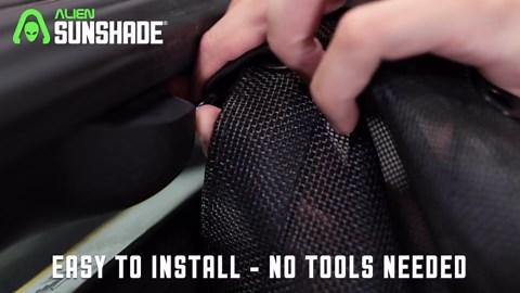 Alien Sunshade Jeep Wrangler JKU Black (2007-2018) Front & Rear Mesh Sun Shade for JK Unlimited, Blocks UV, Wind, Noise, Jeep Gifts, Bikini Jkini Top Cover for Sport, Sport S, Sahara, Rubicon