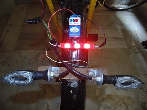 How To Make Brake / Stop Light For A Cycle