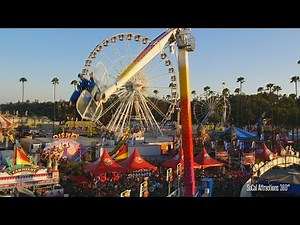 [HD] View of the L.A County Fair 2015 via Sky ride - Largest County Fairs in America