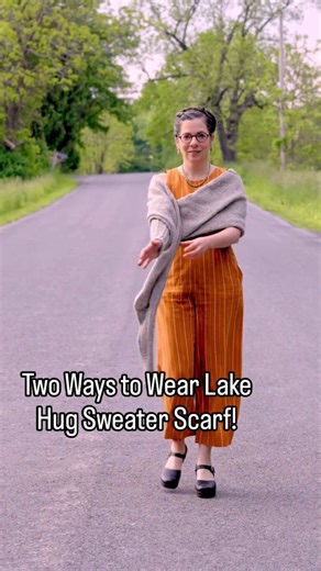 Laura Nelkin (aka Lola!) on Instagram: "HOW DO I WEAR IT? Sweater scarves (like Lake Hug) are a blast to knit, and here’s how you put it on once the knitting is done! Our Lake Hug KAL in spring of 25 was a blast, the biggest question asked was HOW DO I WEAR IT? The Lake Hug pattern comes with a series of detailed video tutorials to help you knit this scrumptious warm hug! Did you hear? All of my patterns released in 2025 (including Lake Hug) are on sale for 25% off through January 25th! (No coup