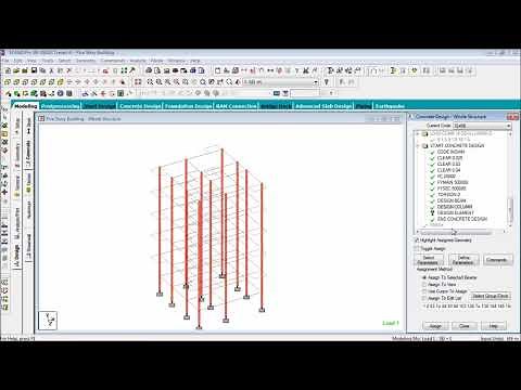 STAAD Pro Tutorials - Concrete Design of a G+4 Residential Building Part-5 (Day 69 )