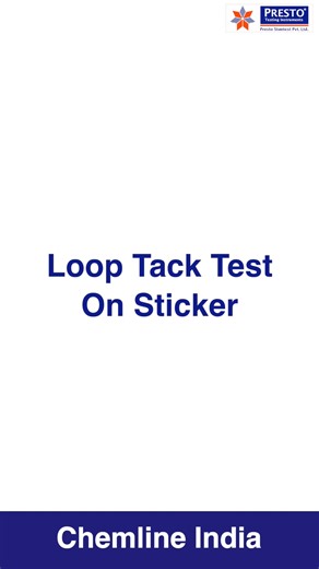 Loop Tack Test On Sticker