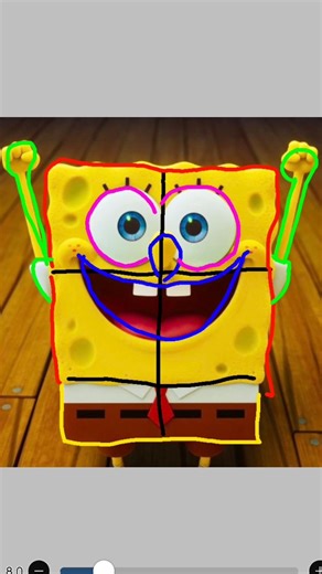 Drawing SpongeBob 🖍️ 😁😅#art #drawingtutorials #shorts #spongebobsquarepants