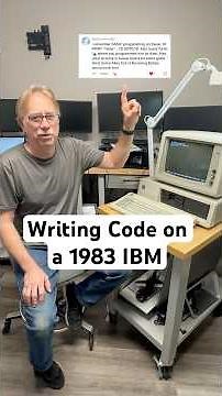 Writing Code on a 1983 IBM | BASIC