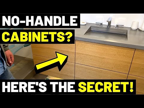 Here's How To Get HANDLELESS CABINETS!! ("No-Handle" Custom Modern Cabinets--Hardware Explained!)