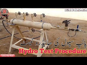 hydro test || Hydrotest setup || pipe spools testing || #hydrotest #bilalfabrication #pipepools