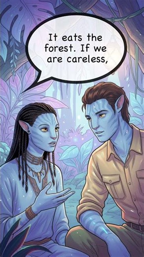 Avatar English Lesson: Why Fire Scares the Na’vi? 🌿🔥 #Shorts