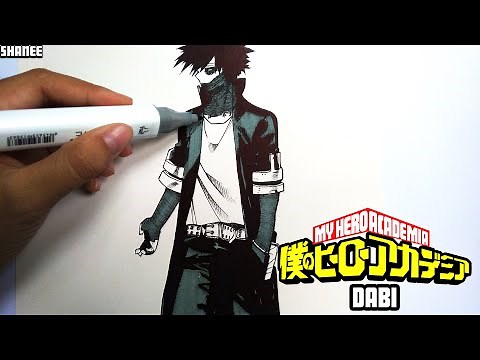 Draw Dabi [Whole Body] from My Hero Academia