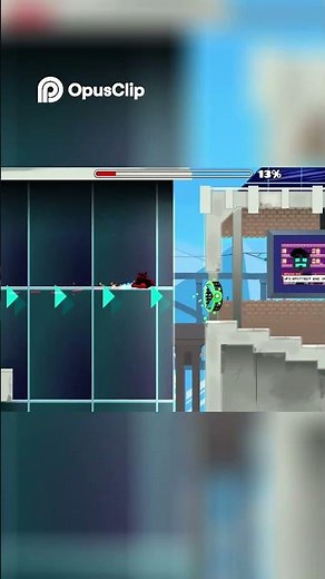 Short 11: Trying to beat SPACE INVADERS (By Subwoofer) in Geometry Dash.