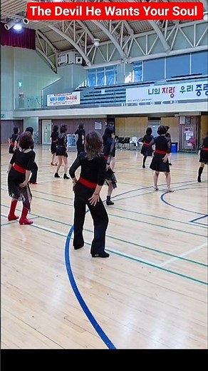 The Devil He Wants Your Soul#Linedance #Shorts